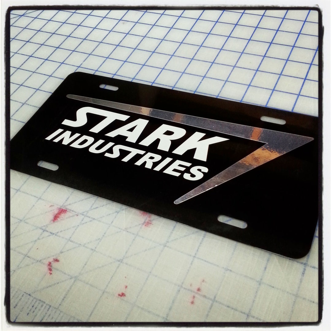 Stark Industries Custom License Plate Vanity Novelty Car Tag - Etsy