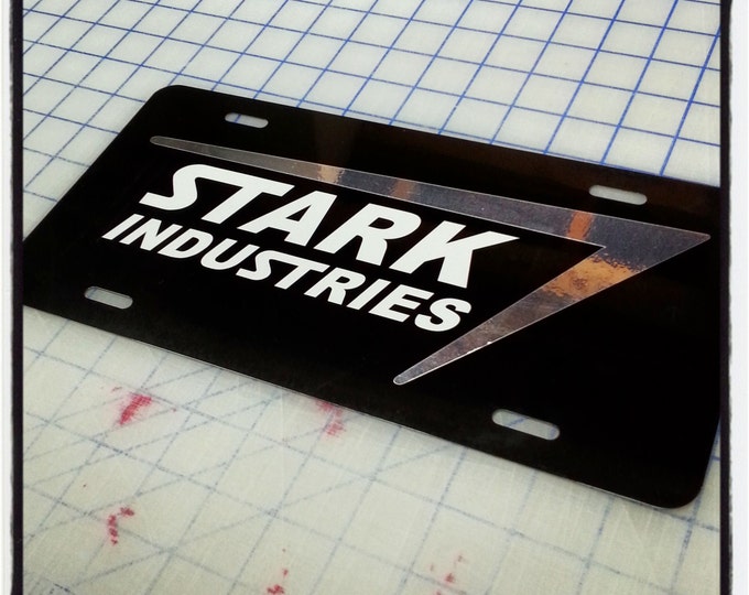 Stark Industries Custom License Plate - Etsy