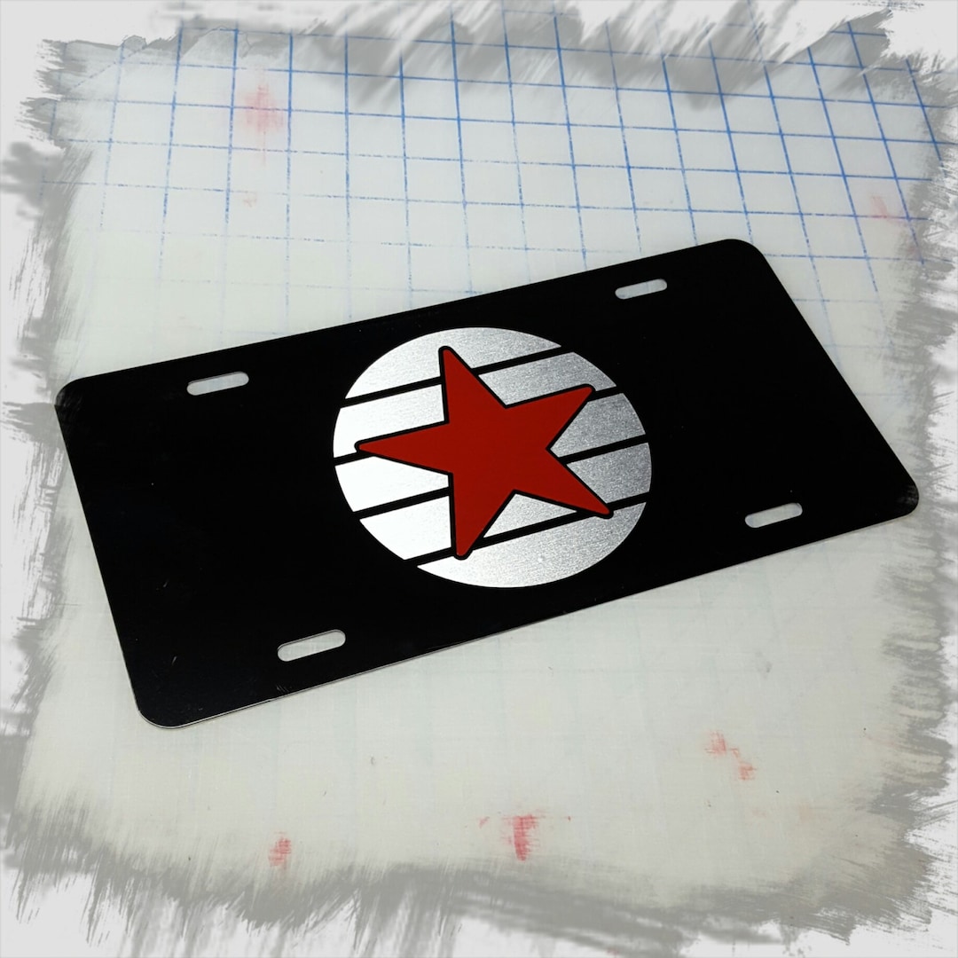 Winter Soldier Custom License Plate Novelty Vanity Plate Car Tag - Etsy
