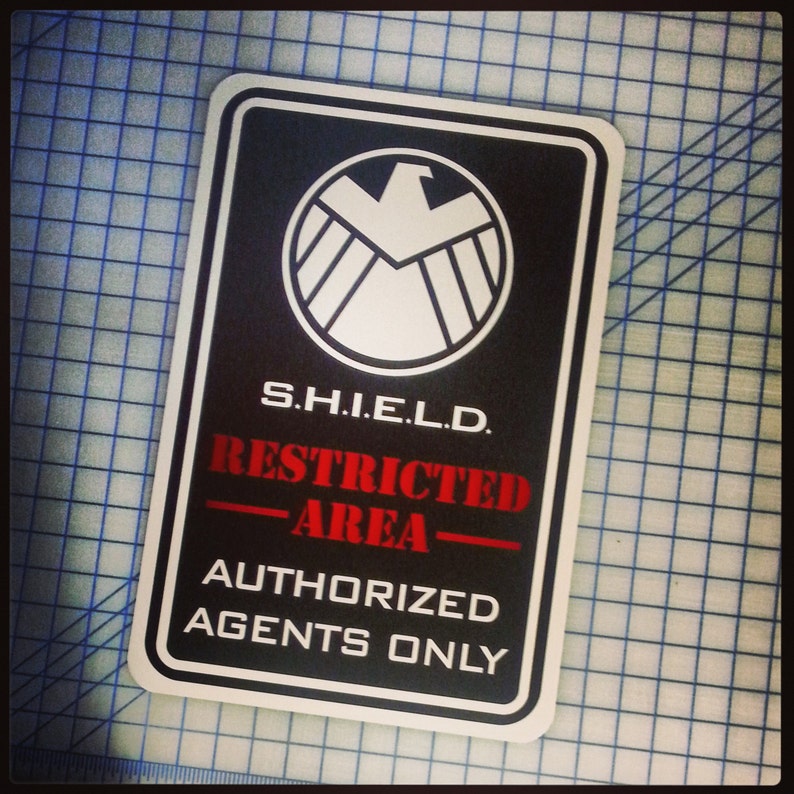 SHIELD Agents Only 12"x18" Aluminum Sign - Etsy