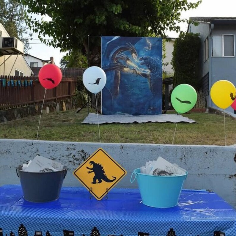 Godzilla Yellow Aluminum Sign - Etsy