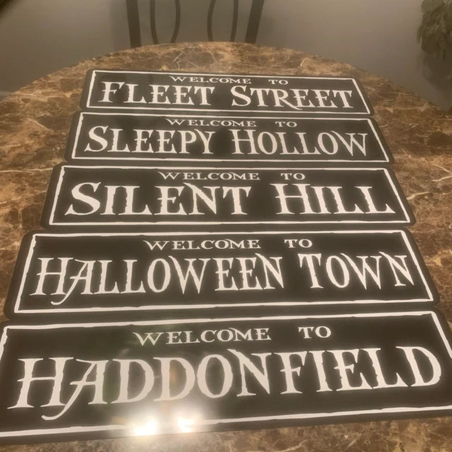Welcome to Haddonfield 6 X 24 Aluminum Sign - Etsy