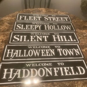 Welcome to Haddonfield 6 X 24 Aluminum Sign - Etsy