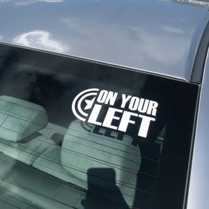 Captain America on Your Left Vinyl Sticker Decal for Car Window Laptop ...