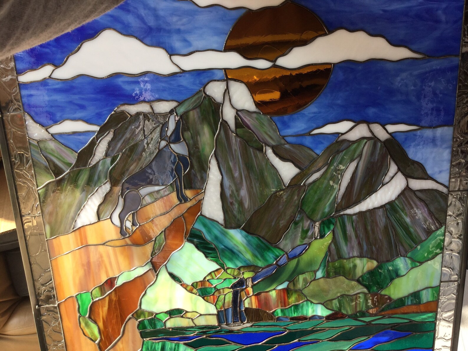 Mountain Valley View (glass Panel ) - Etsy