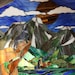 Mountain Valley View (glass Panel ) - Etsy