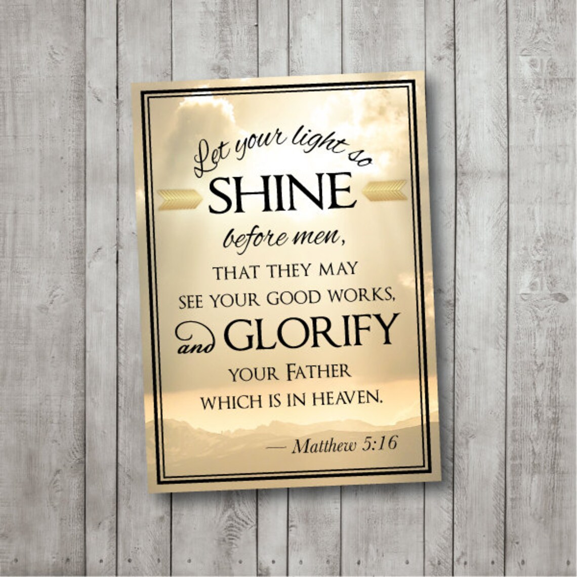 Let Your Light so Shine Printable. Matthew 5:16. Christian, LDS Lesson ...