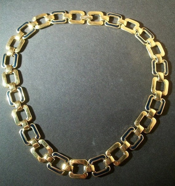 Collier sign. MONET Magnificent Old Designer Statement | Etsy