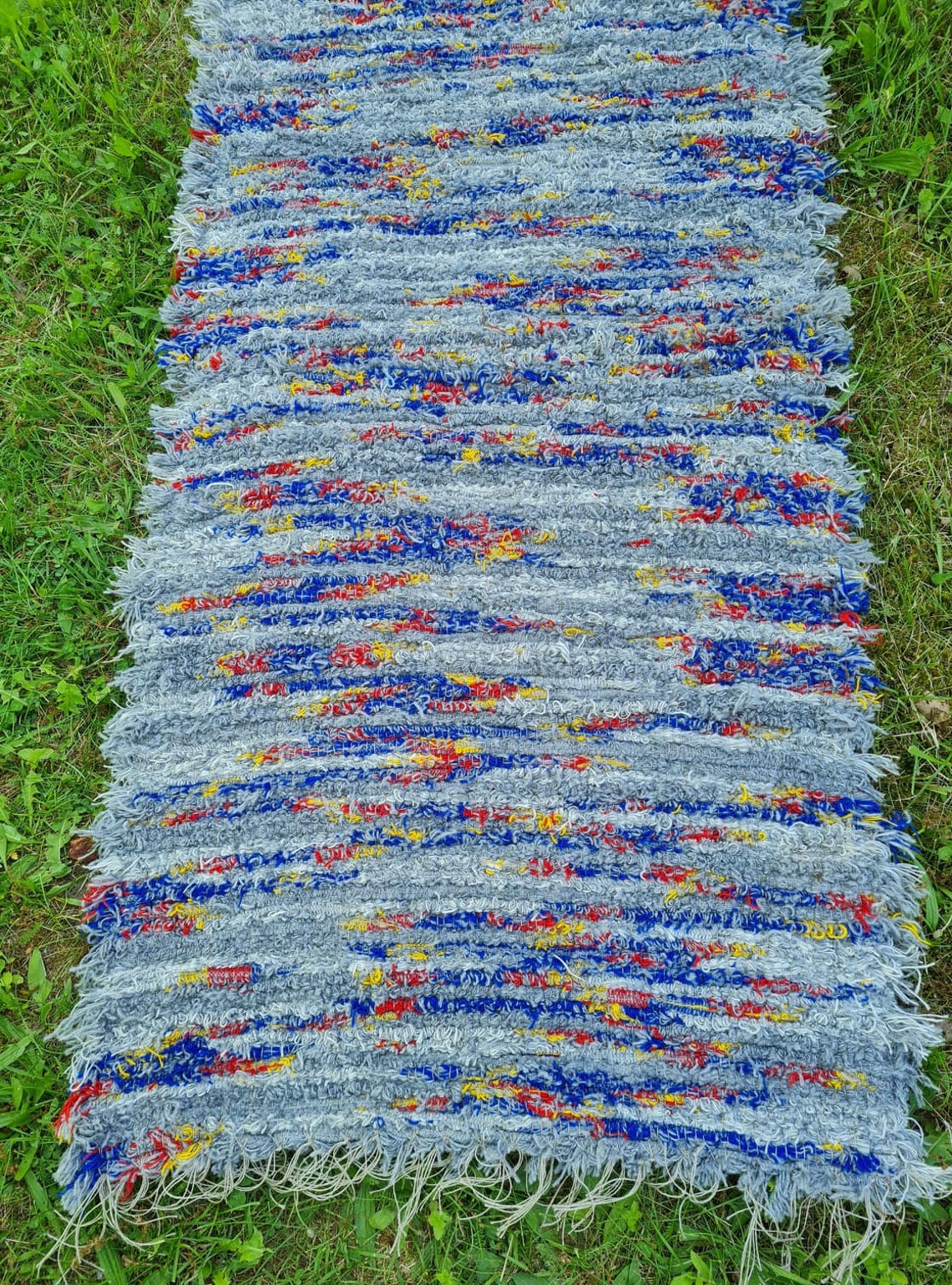 Hand Woven Rug, Colorful Hippy Rugs, Flowers Carpet, Wall Hanging ...