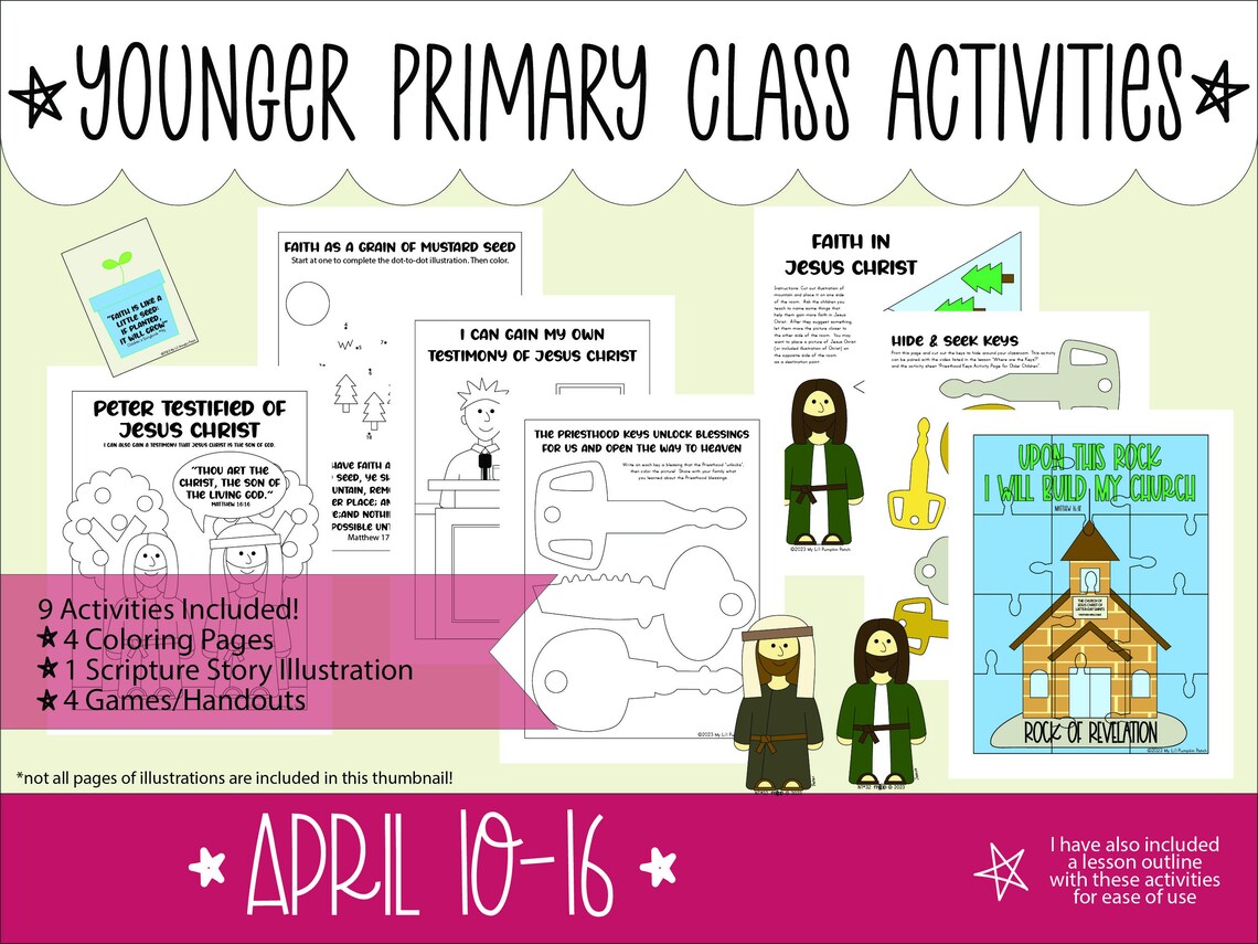 Come Follow Me 2023 Primary April New Testament Primary - Etsy