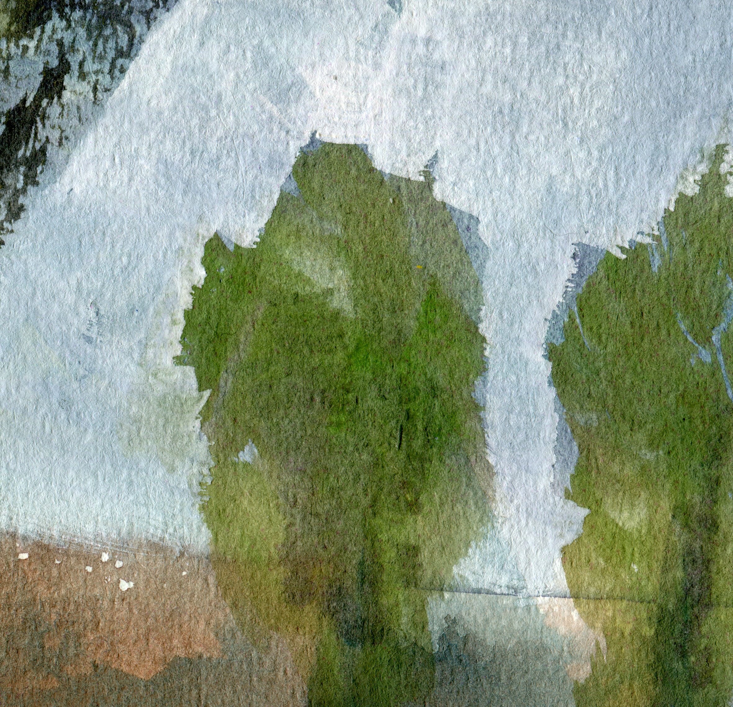 Landscape Watercolour Dark River Tree Painting Landscape - Etsy UK