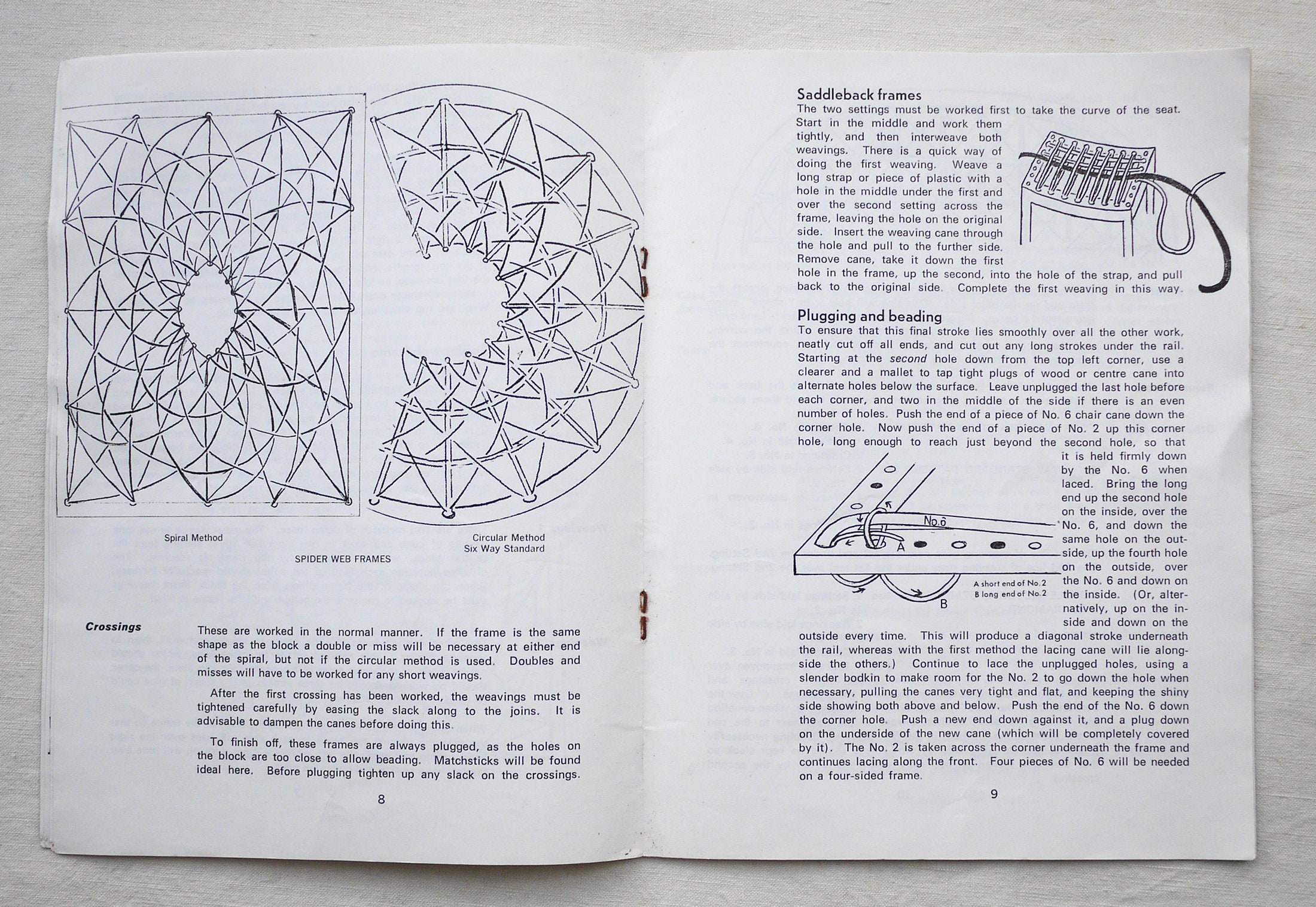 Chair Caning Method for Frames of All Types and Making Chair Seats From ...