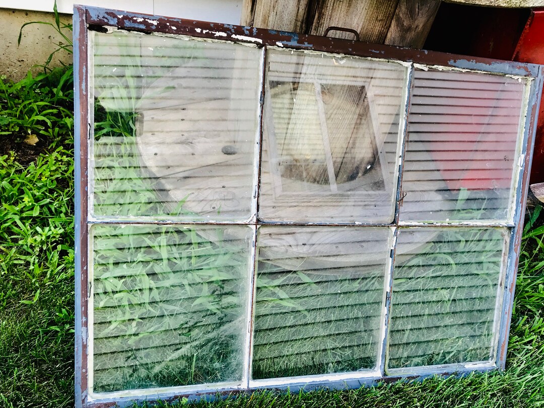 Antique Metal Windows Architectural Salvage Metal Casement Rustic Home ...