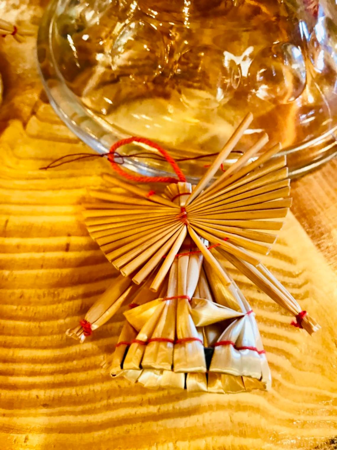 Handmade Scandinavian Straw Angel Ornaments/angel | Etsy