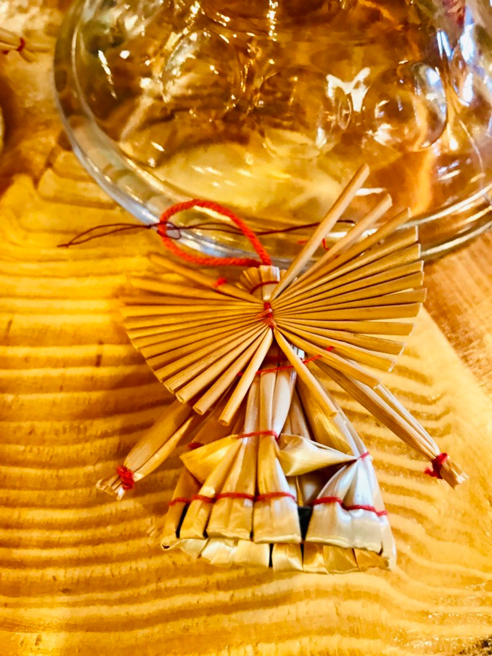 Handmade Scandinavian Straw Angel Ornaments Hygge Decor Christmas ...