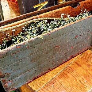 Tool Caddy Primitive Box Rustic Farmhouse Decor Toolbox Antique ...