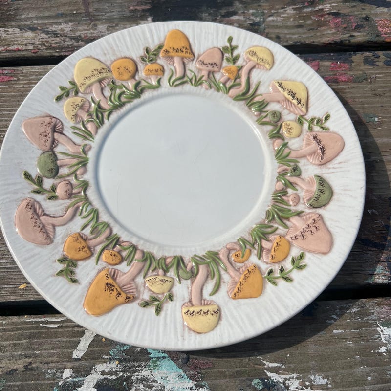 Mushroom Plates - Etsy