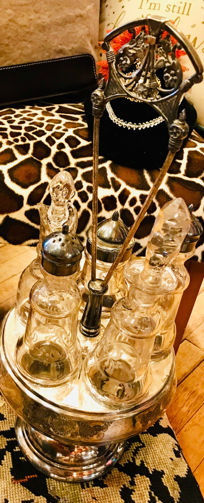 Antique Victorian Derby Silver Co Castor Set/ Antique | Etsy