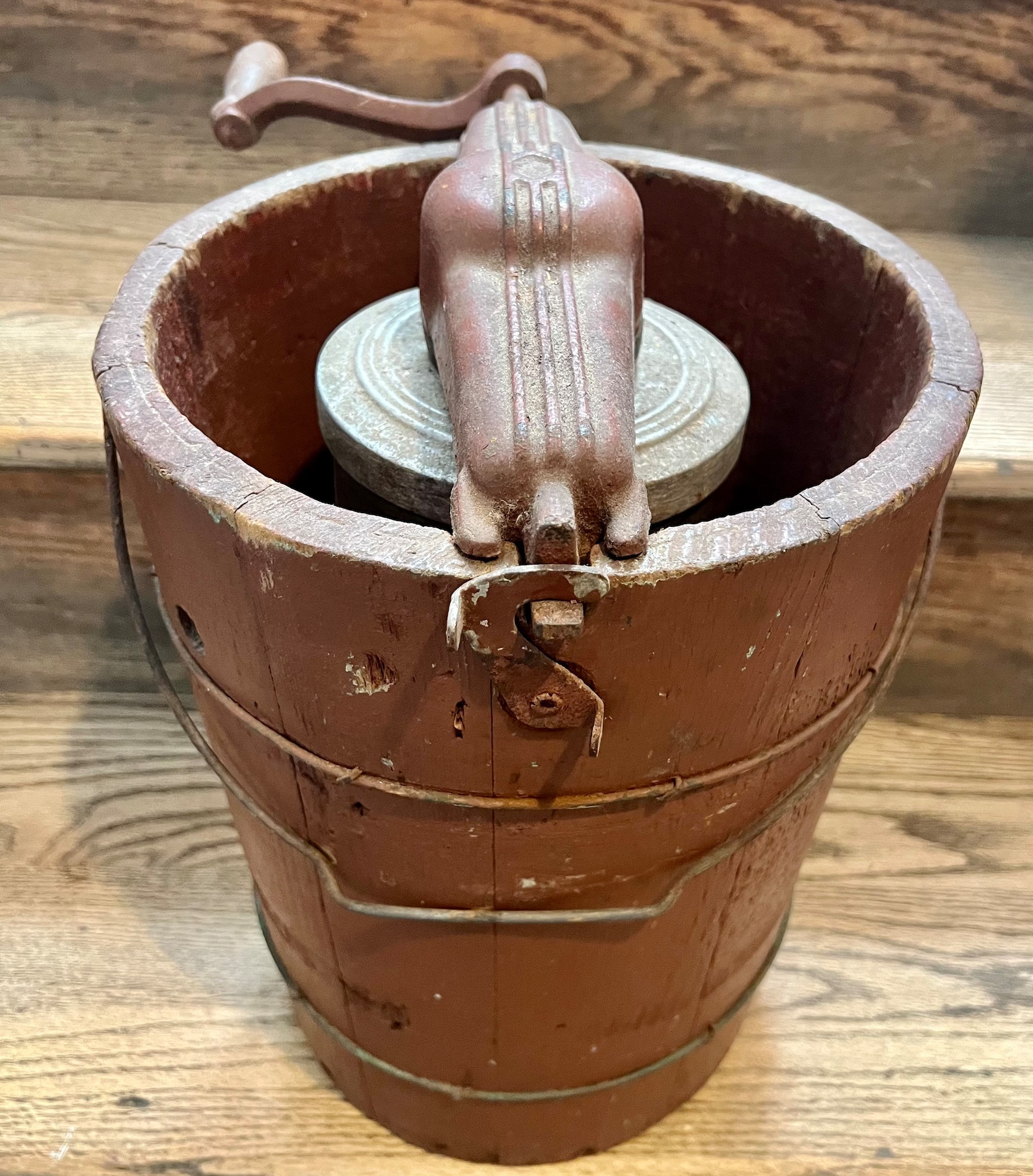Antique Hand Churn Ice Cream Maker/wooden Ice Cream - Etsy
