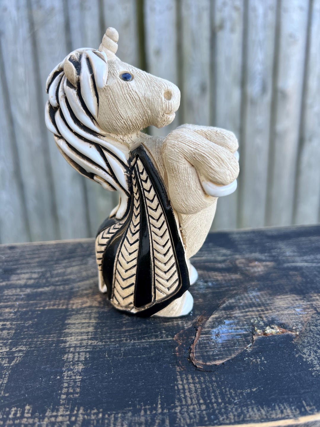 Artesania Rinconada Unicorn Figurine Hand Carved Sculpture Animals Made ...