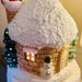Ceramic Igloo House Vintage Lighted Trees Santa Claus Dome Home Snowman ...