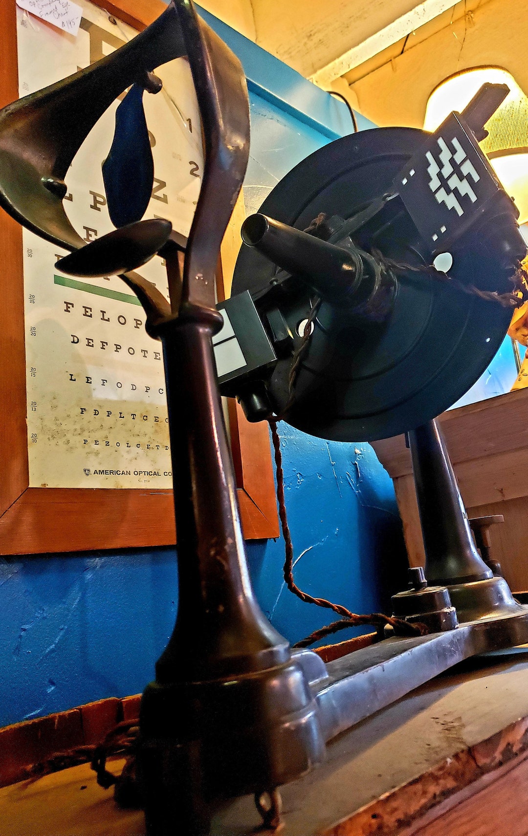 Antique Universal Ophthalmometer General Optical Co Eye Exam Machine ...