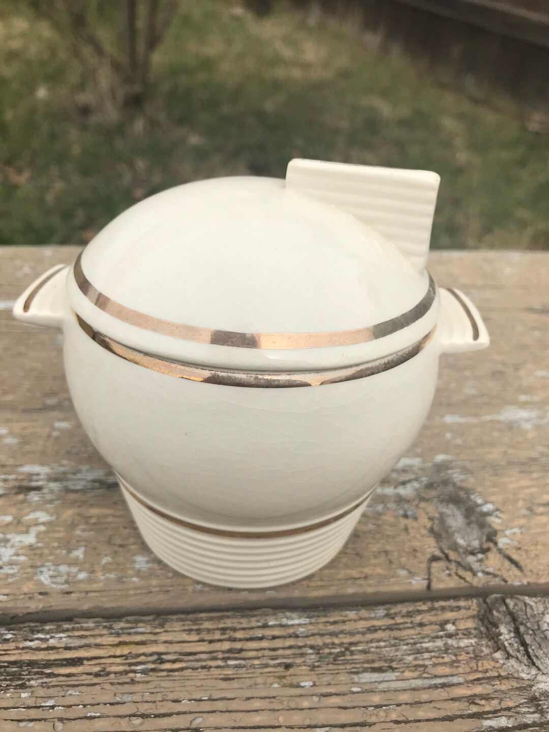 Triumph American Limoges Sugar Bowl Hollywood 22K Gold Wedding Table ...