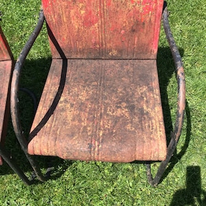 Cleveland Outdoor Welding Metal Chairs Pre Wwll Lawn Welding Chair ...