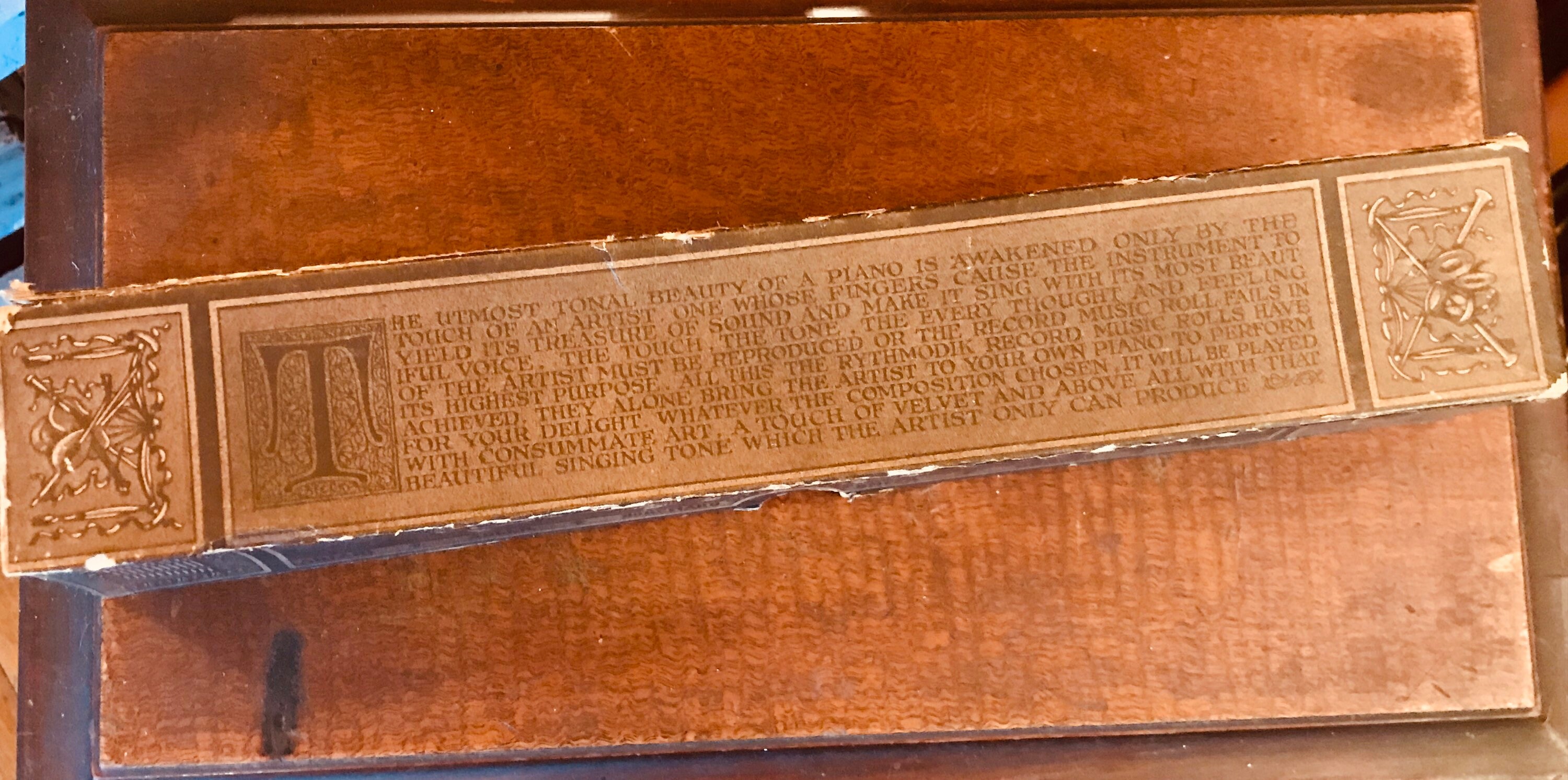 Antique Piano Roll Rhymodik Song Roll Oh What A Pal Was Mary | Etsy