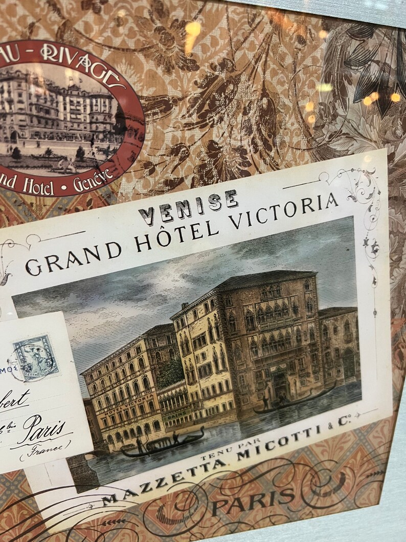 Pamela Gladding Art/venice Grand Hotel Victoria Paris/framed - Etsy
