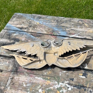Vintage Eagle Wall Plaque Sexton Cast Metal Eagles Patriotic Indoor ...