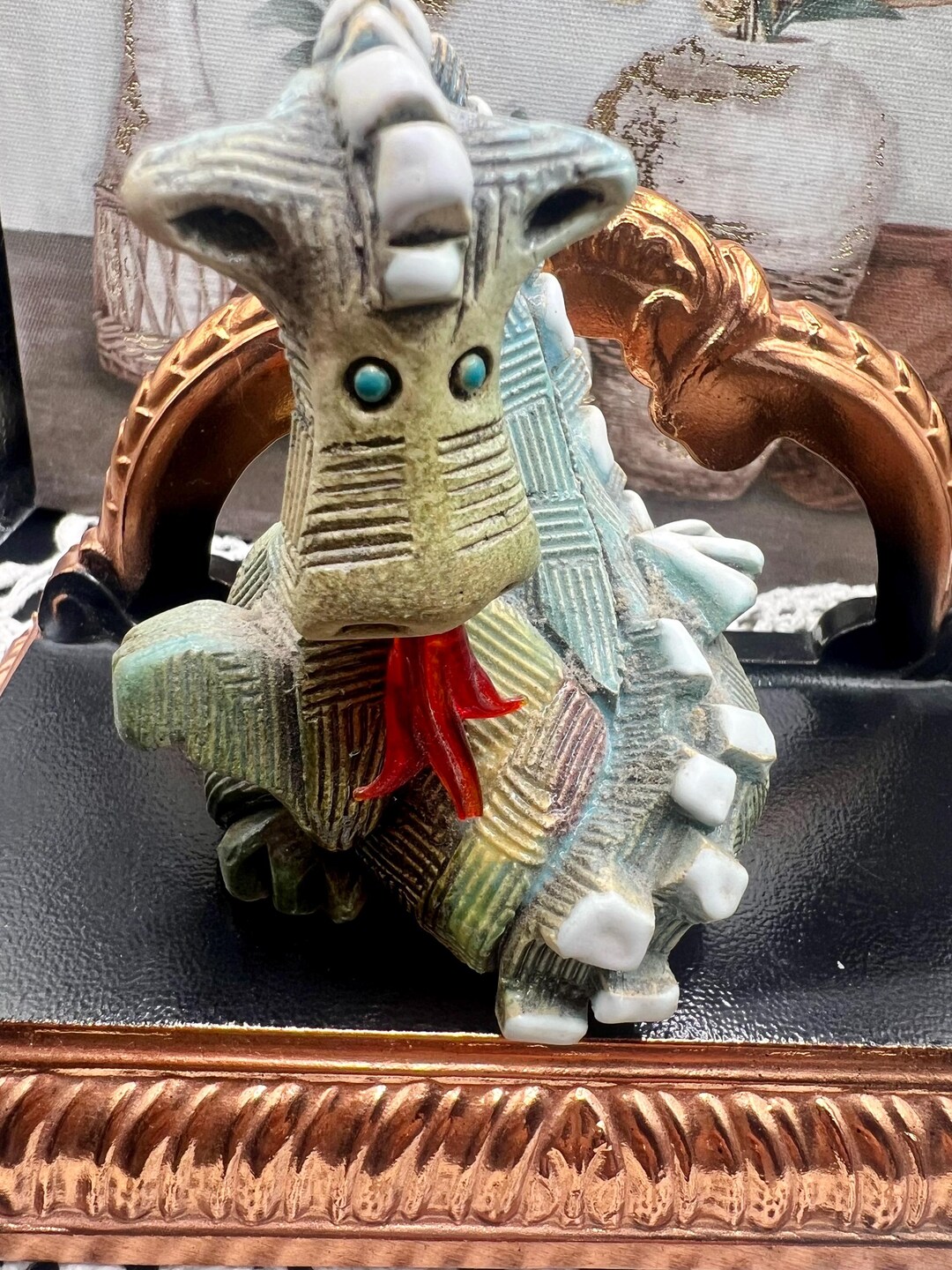 Artesania Rinconada Fire Breathing Dragon Figurine Hand Carved ...