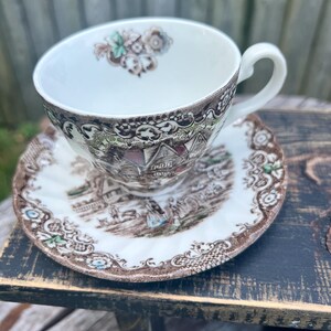 Vintage Tea Cup and Saucer Set Heritage Hall Made in England Ironstone ...