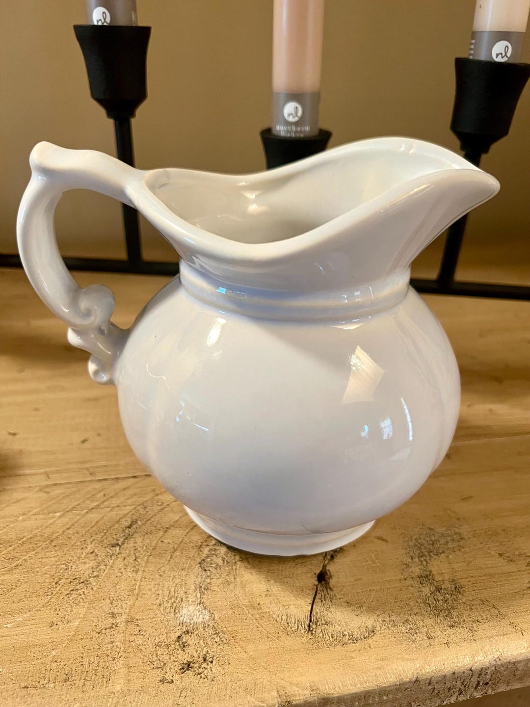 Mccoy Pitcher Pale Blue Wash Glazed Number 7528 Water Pitchers ...