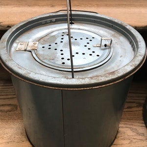Vintage Frabills Blue Waters Minnow Bucket Floating Minnow Pail Fishing ...