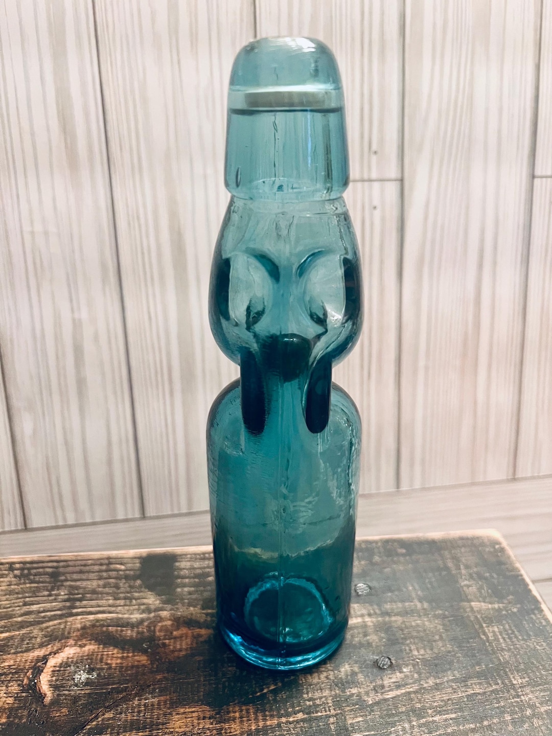 Codd Neck Bottle Antique Self Sealing Marble Glass Bottles Japanese ...