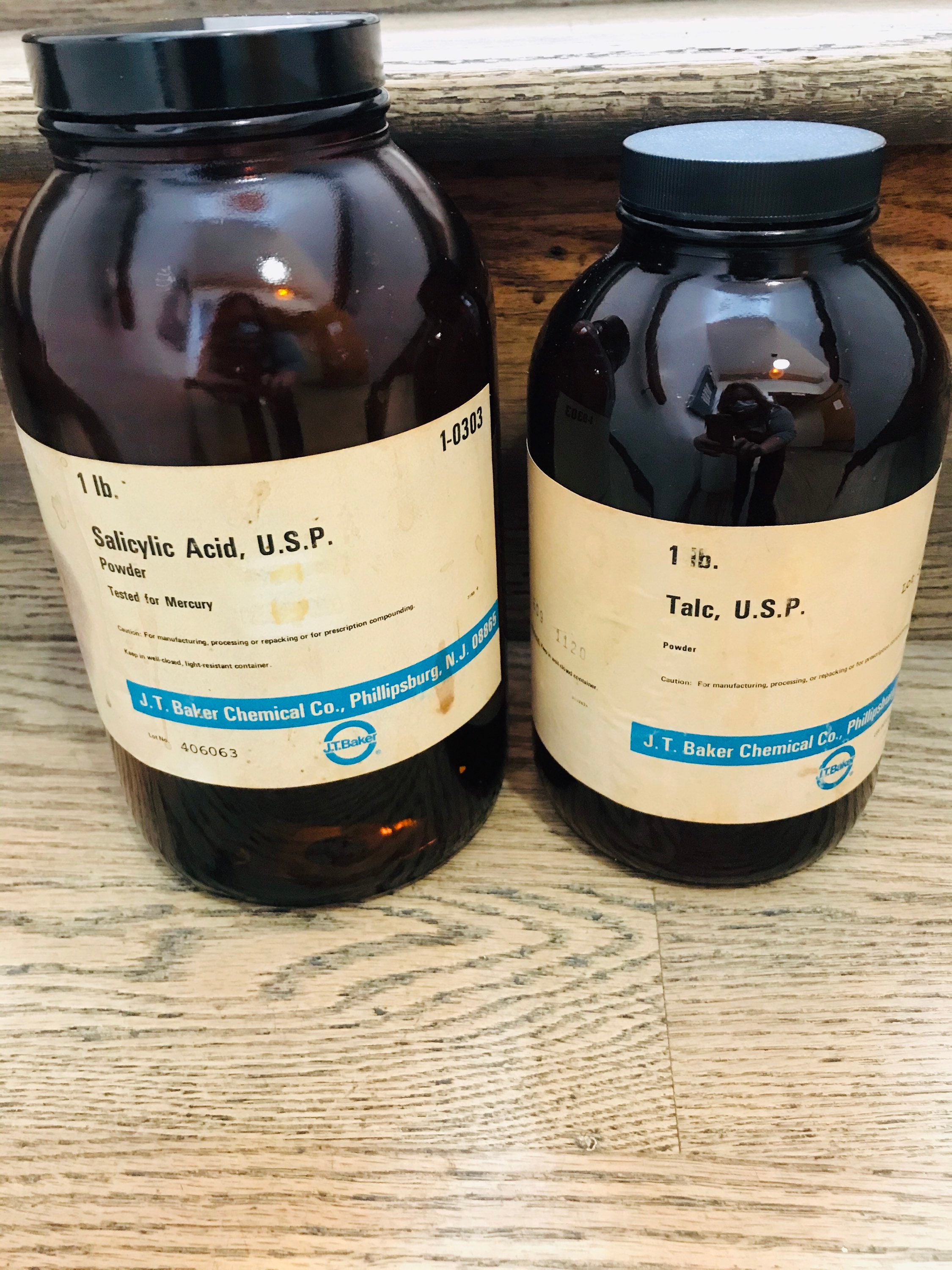 Vintage Amber Medical Bottles Talc and Salicylic Acid Bottles - Etsy