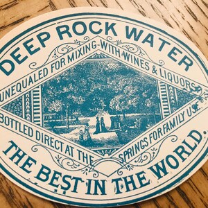 Deep Rock Water Label Antique Labels Vintage Advertising Crafting ...