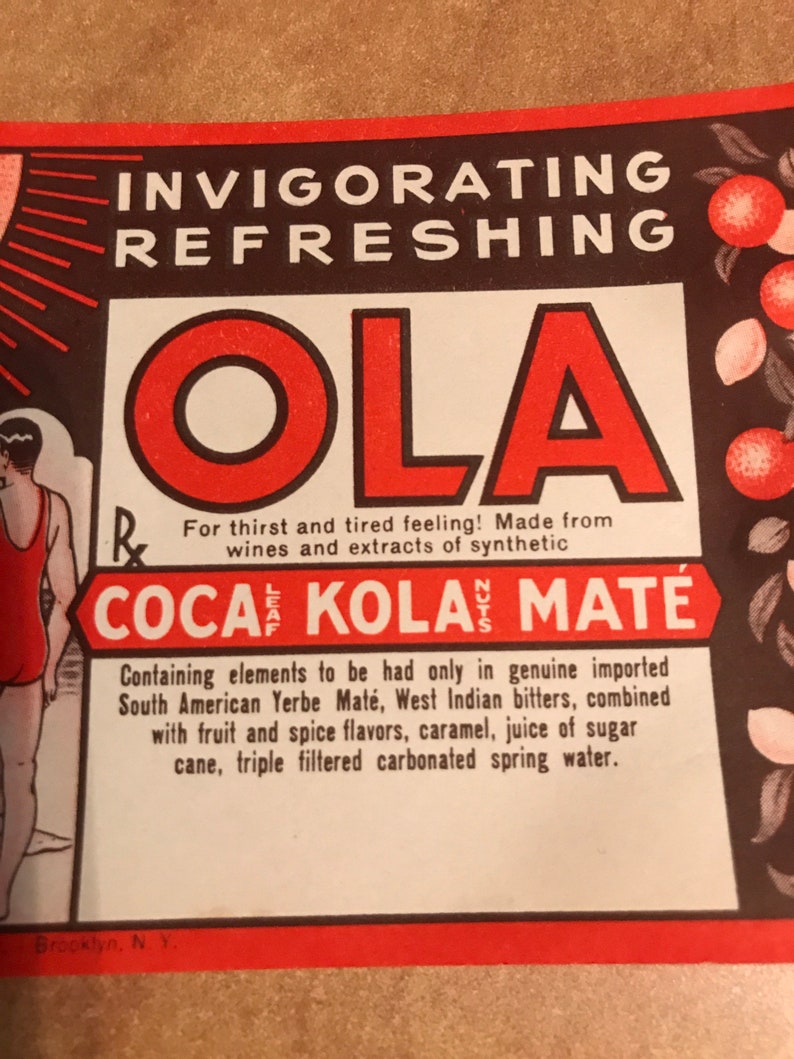 Vintage OLA Coca Kola Mate Labels Vintage Labels Soda Labels - Etsy
