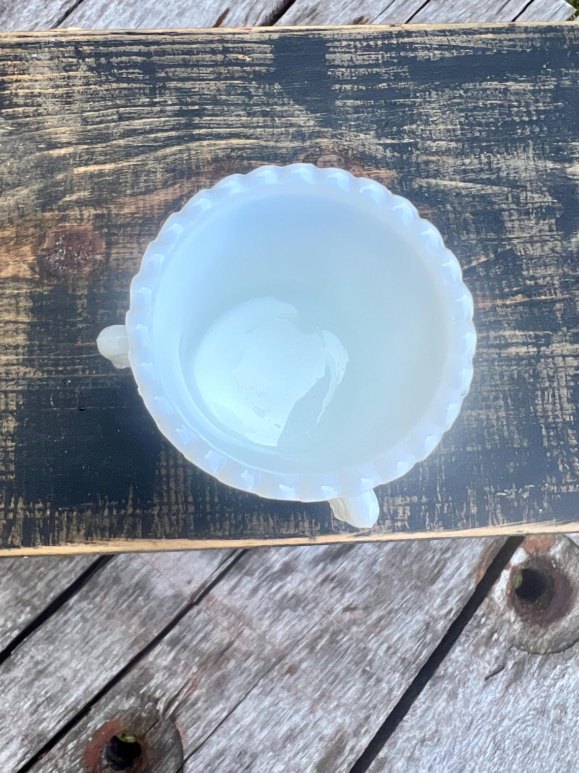Westmoreland Milk Glass Swan Toothpick Holder Swans Cottagecore Grandma ...