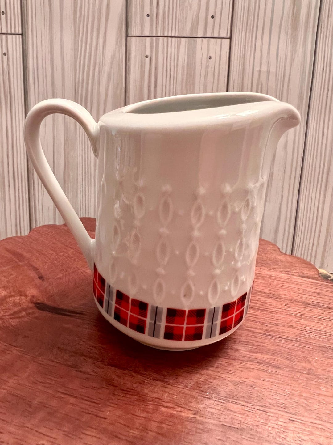 Scotch Plaid Mini Creamer Mitterteich Bavaria Germany Miniature Coffee ...