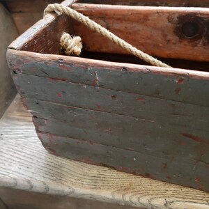 Tool Caddy Primitive Box Rustic Farmhouse Decor Toolbox Antique ...