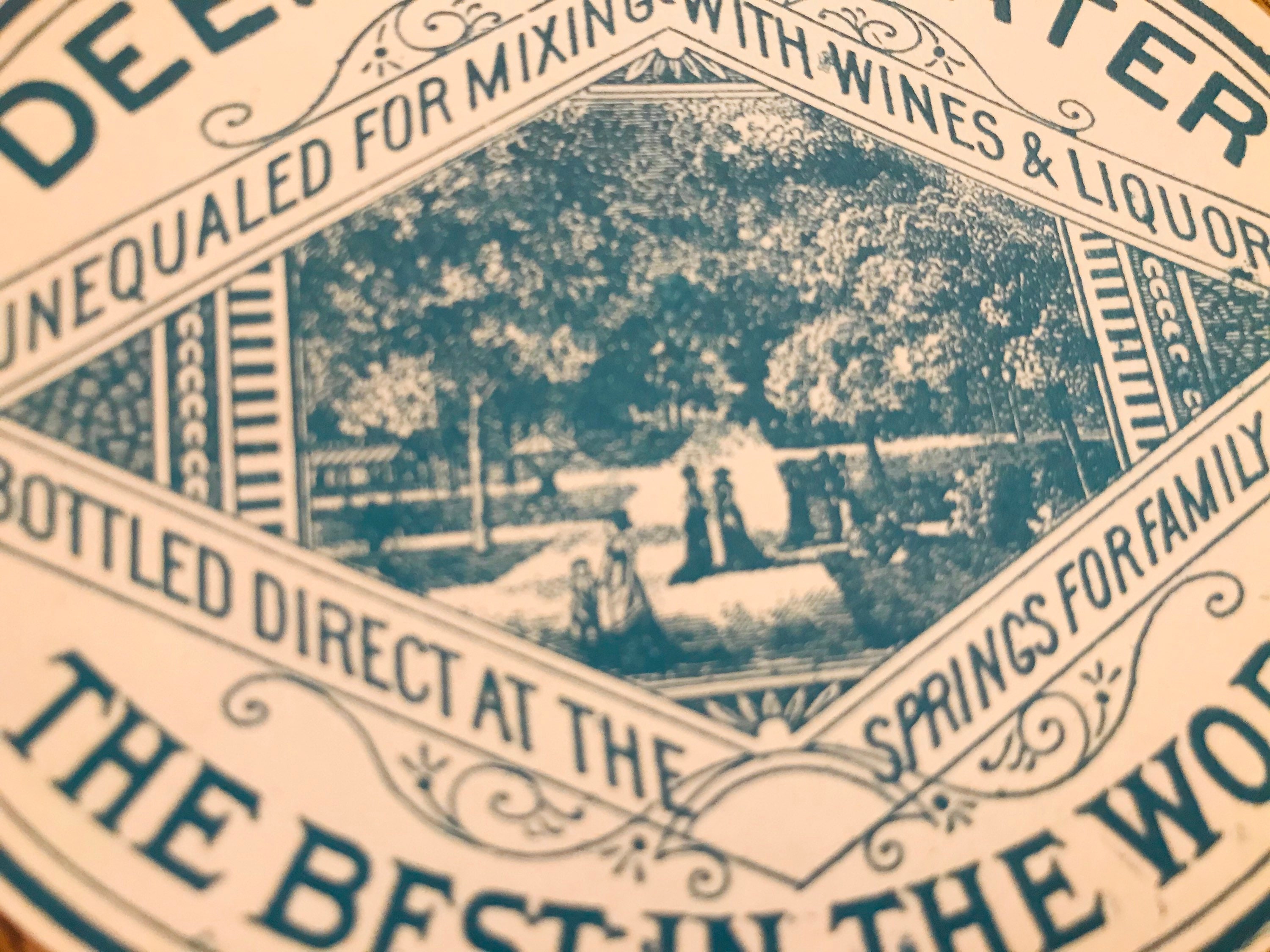 Deep Rock Water Label Antique Labels Vintage Advertising Crafting ...