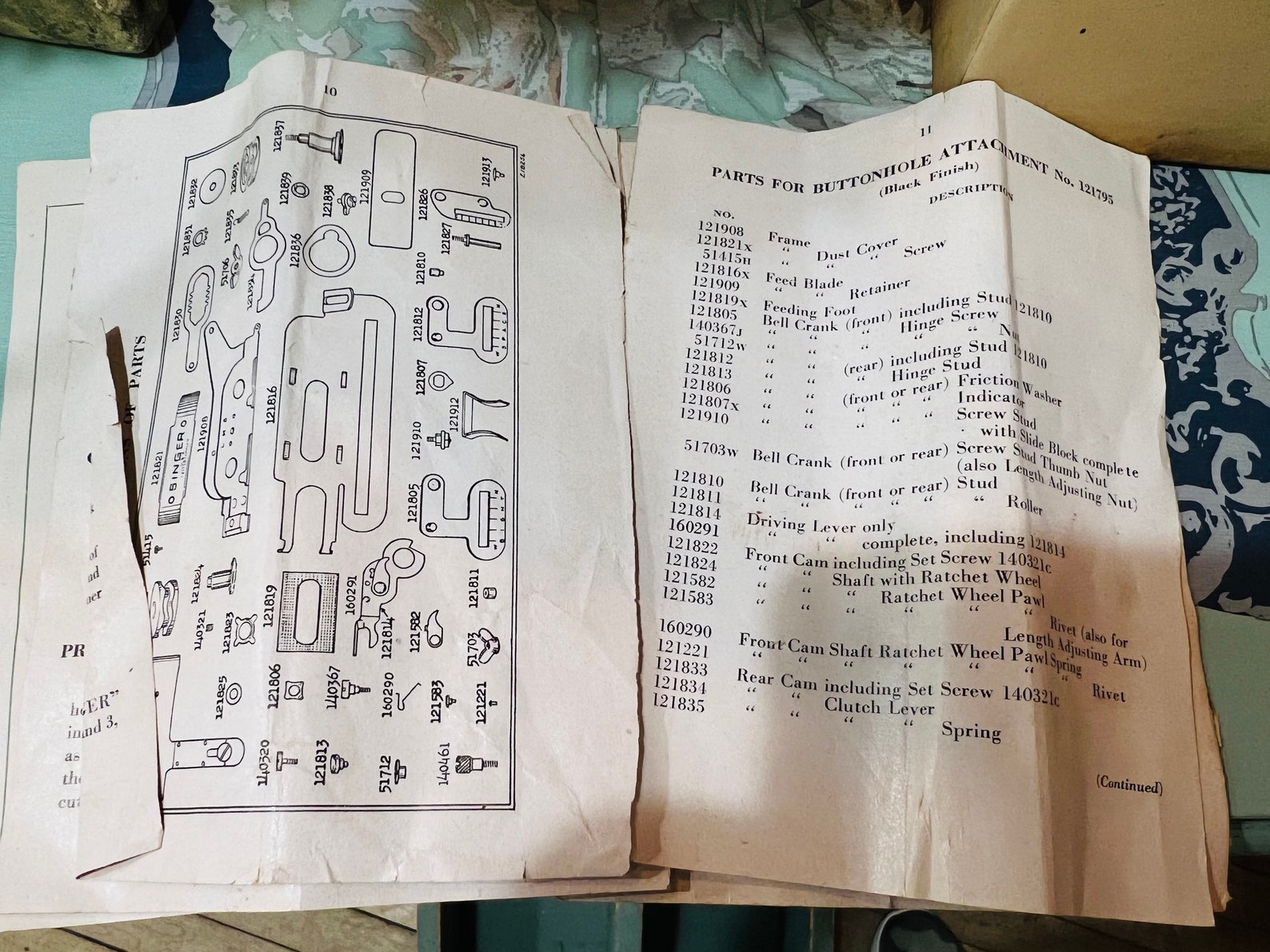 Singer Buttonhole Attachment 121795 Singer Sewing Machine - Etsy