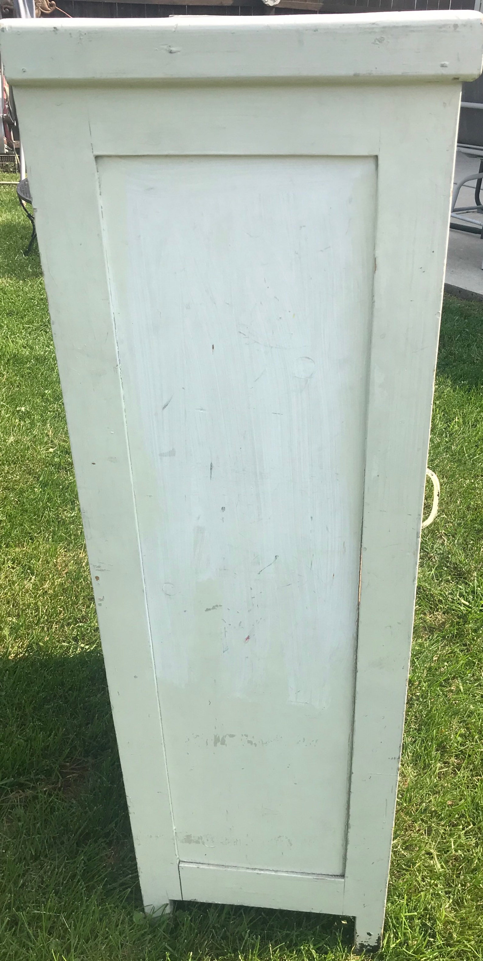 White Chippy Paint Pie Safe Farmhouse Cupboard Kitchen Cabinet | Etsy