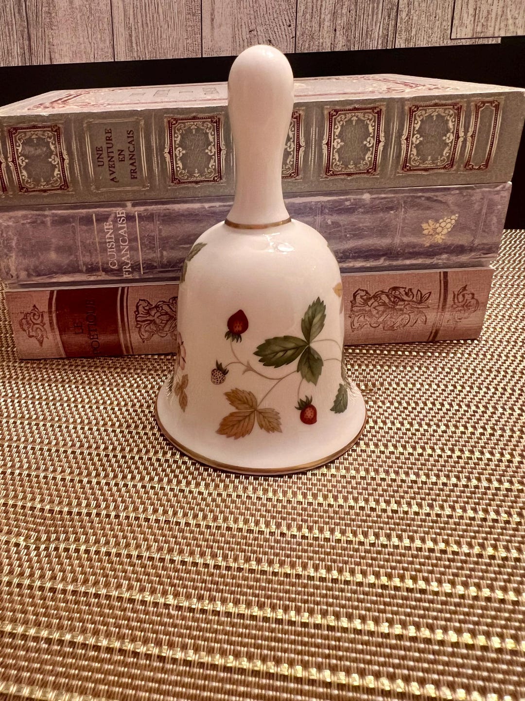 Vintage Wedgwood Fine Bone China Bell Wild Strawberry England Call ...