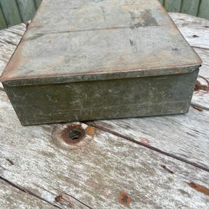 Vintage Metal Tool Kit Divided Box Industrial Home Decor Vintage ...