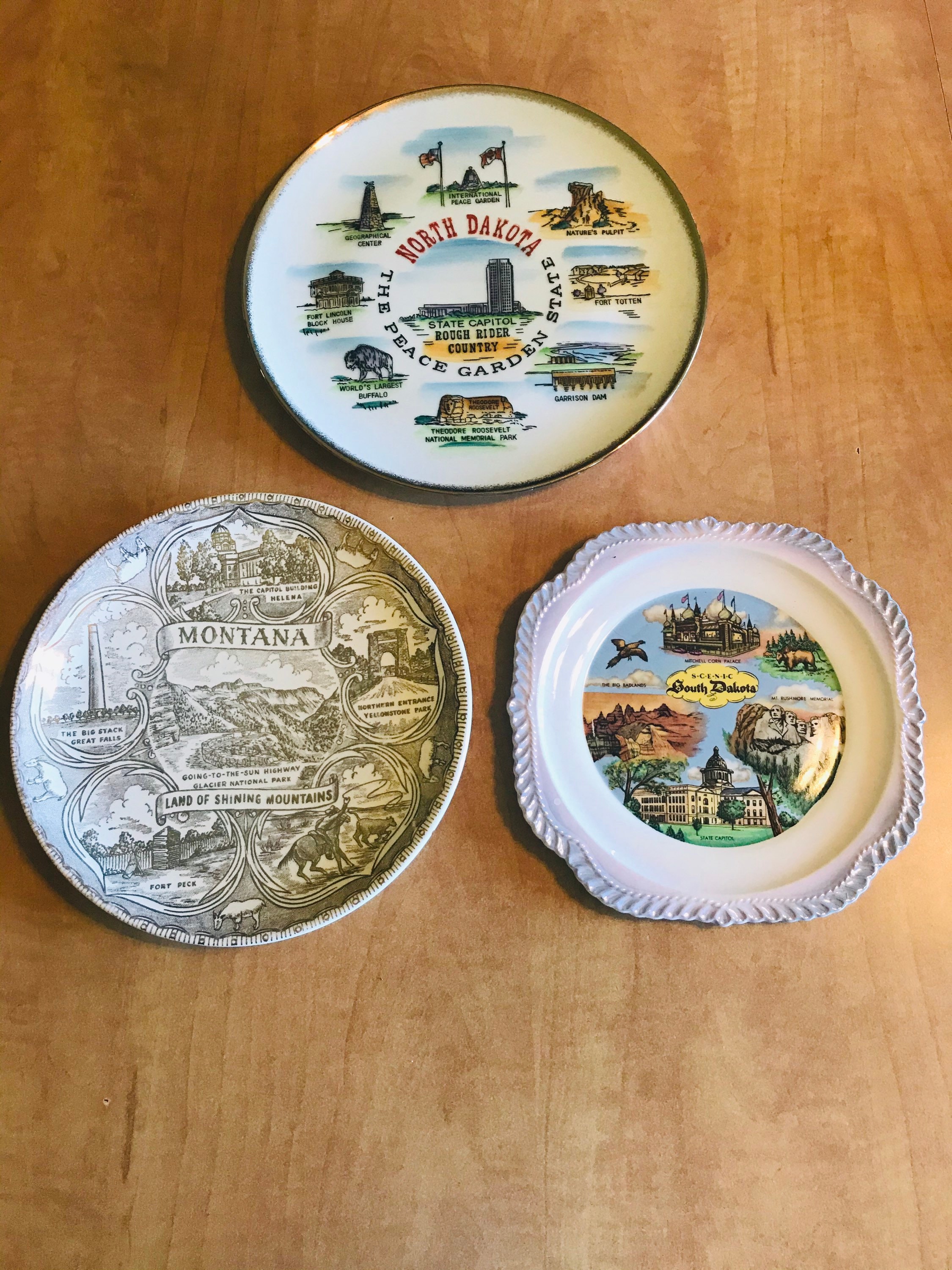 Vintage State Plates/Souvenir Plates/Vintage Plates/Gallery | Etsy