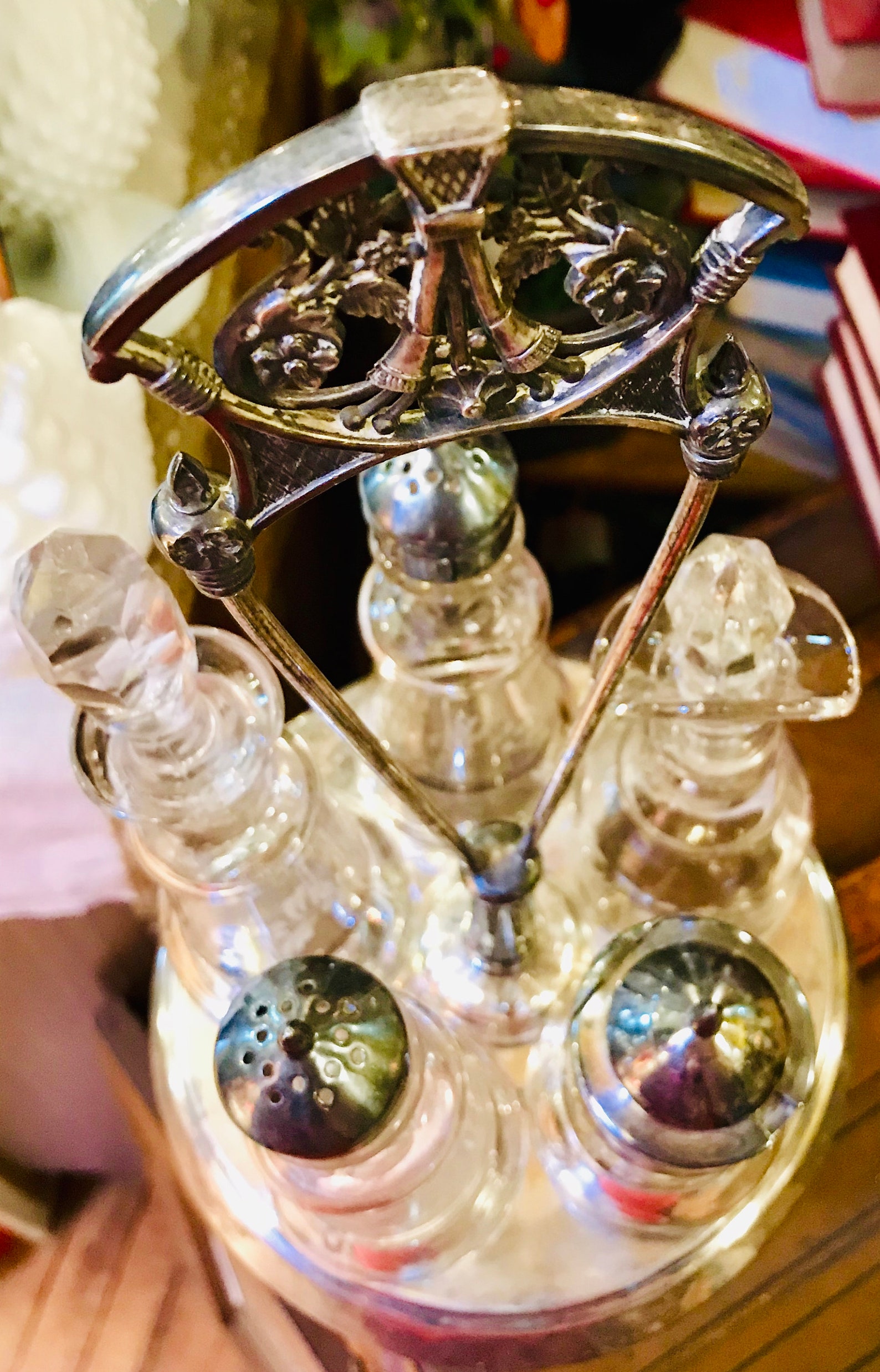 Antique Victorian Derby Silver Co Castor Set/ Antique | Etsy