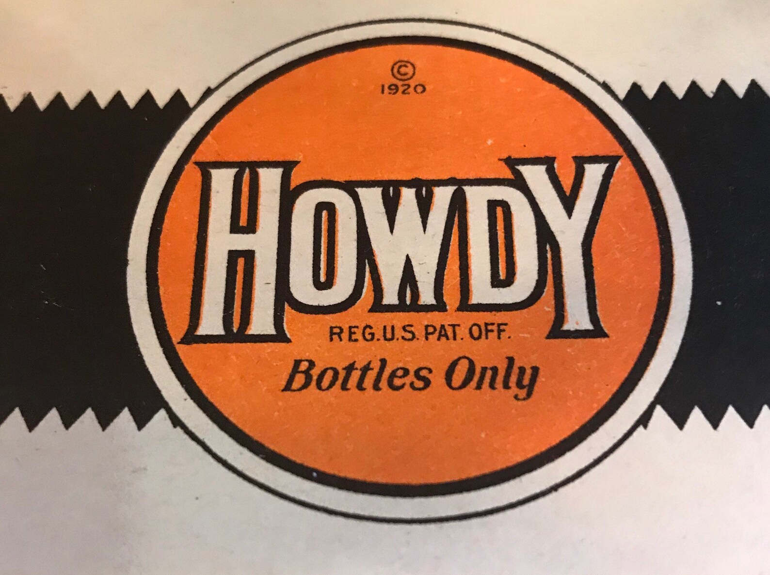 Labels HOWDY Unused Soda Pop Label/1920s Soda Label/crafting Supply ...